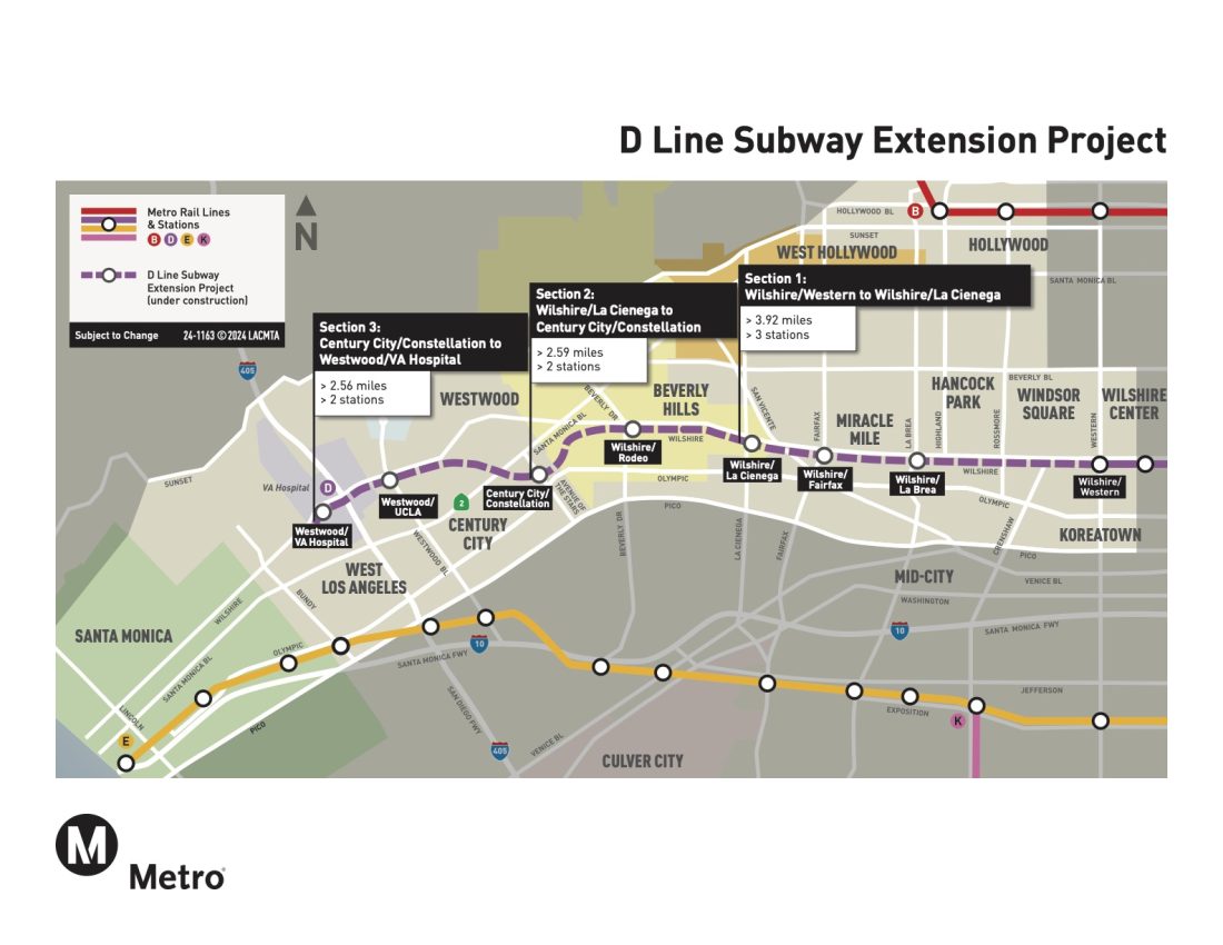 Major Construction Continues in Century City for Purple Line Extension ...