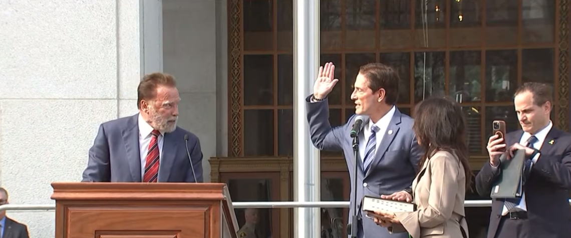 Nathan Hochman Sworn In as L.A. County District Attorney By Arnold ...